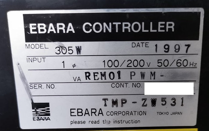 TURBO MOLECULAR PUMP CONTROLLER – 協同インターナショナル